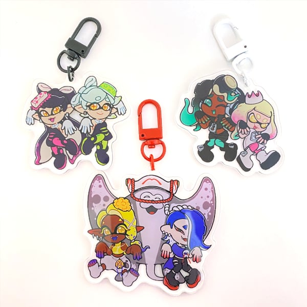 splatoon idol keychains | yamagotchi