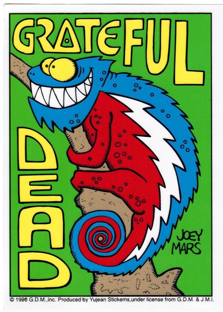Vintage Grateful Dead sticker (Chameleon) | JOEY MARS