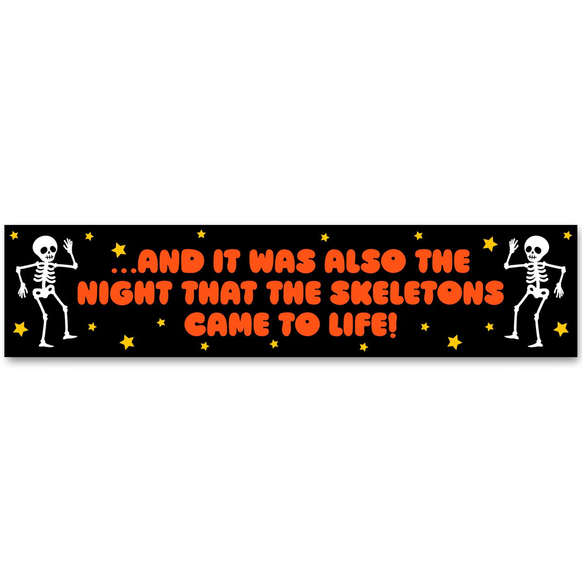 Night Of The Skeletons Sticker | krystan saint cat
