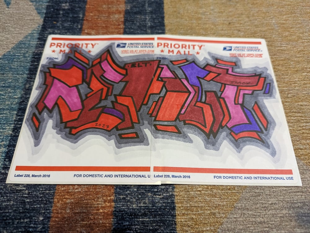 REACT Postal Label 228 Graffiti Letters | robreact REACT Postal Label 228 Graffiti Letters | robreact