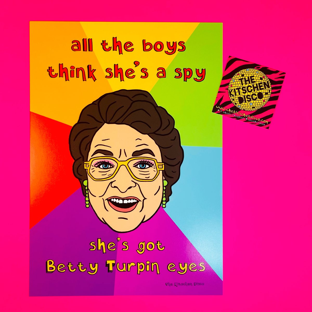 ‘Betty Turpin Eyes’ - Limited Edition Art Print | The Kitschen Disco