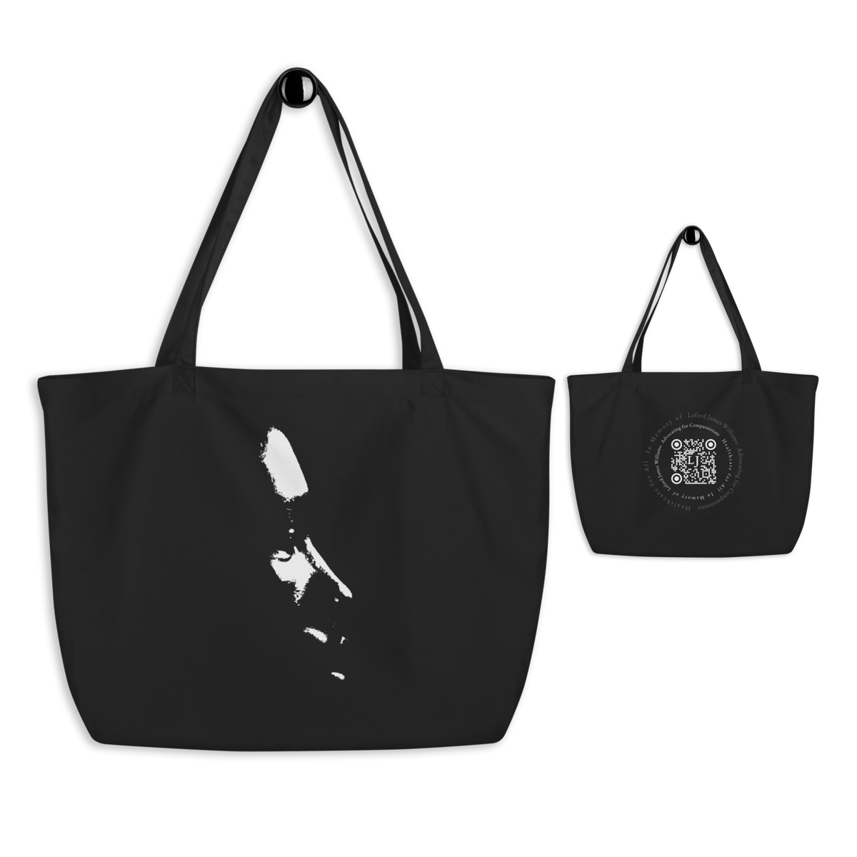Commemorative Tote Bag with QR Code | Leford James Williams