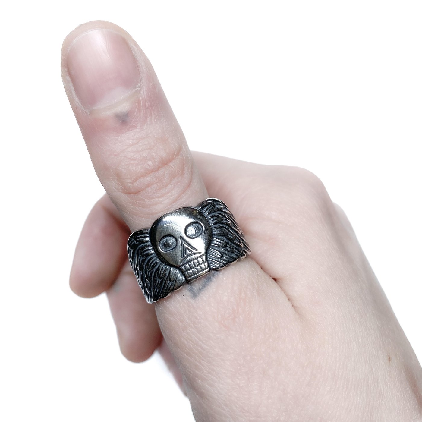 Mega Taphophile ring in sterling silver or gold | Arcana Obscura
