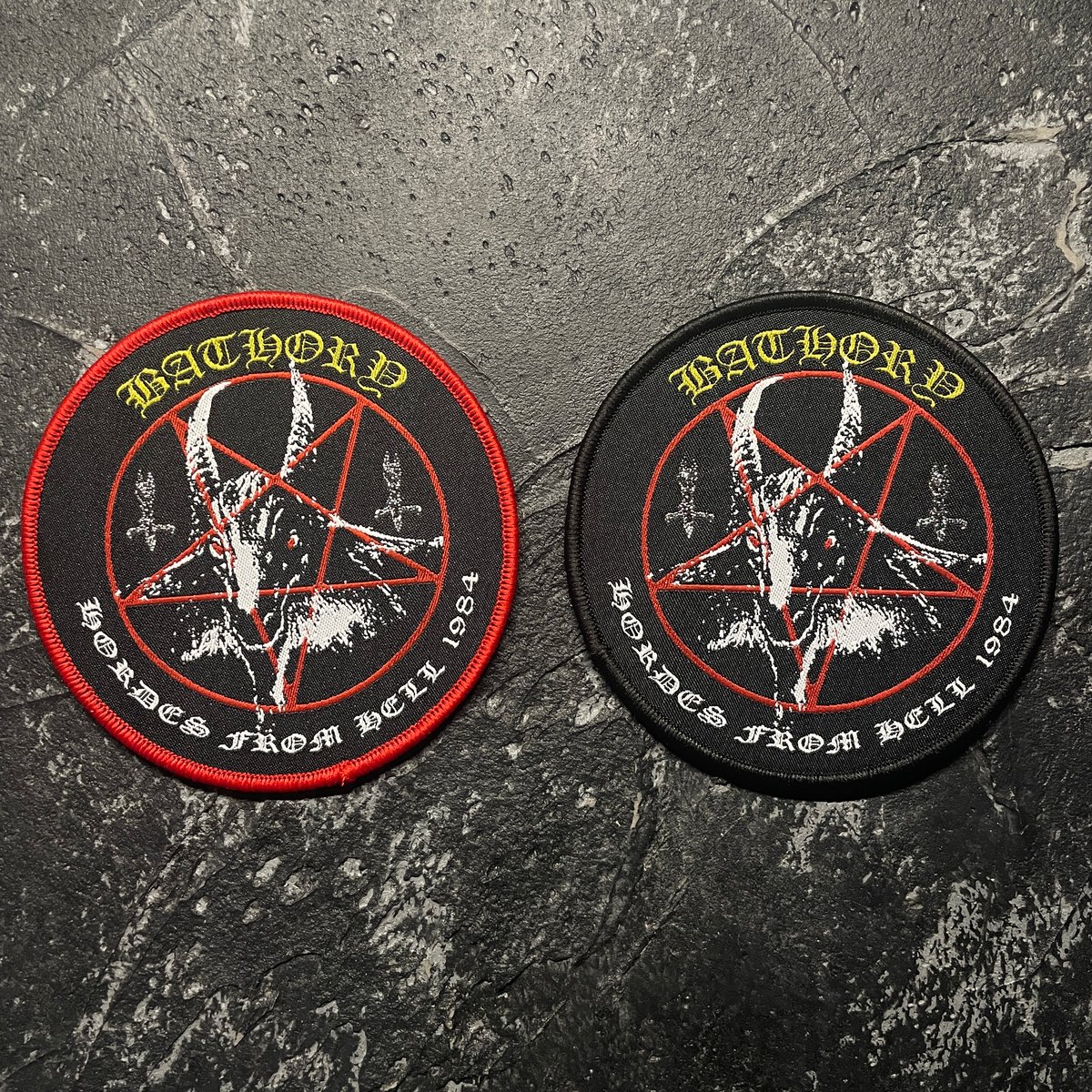 BATHORY - HORDES FROM HELL 1984 PATCH | bhmoxm666
