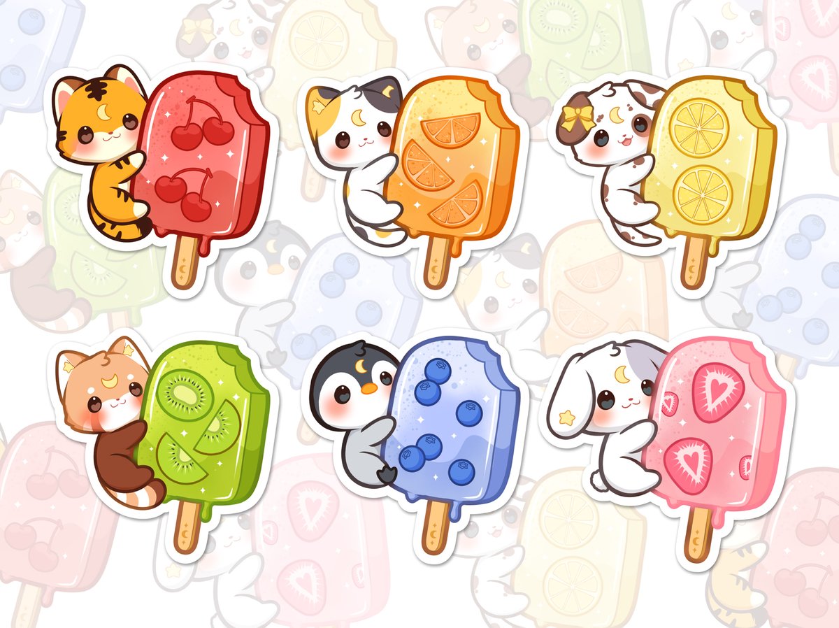 Popsicle Friends Sticker | MaeMunchiesCo