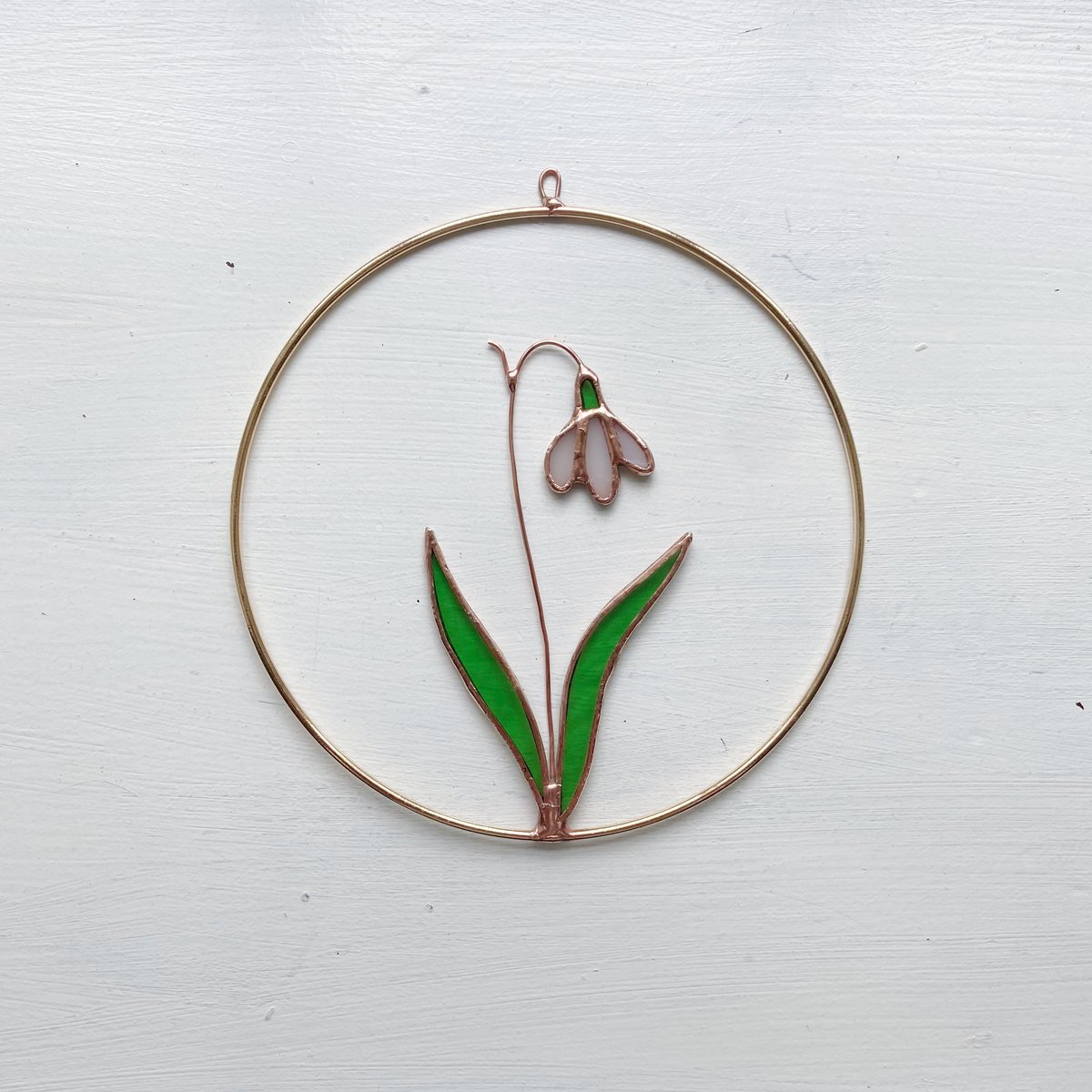 Snowdrop Wreath no.6 / ABJ glassworks