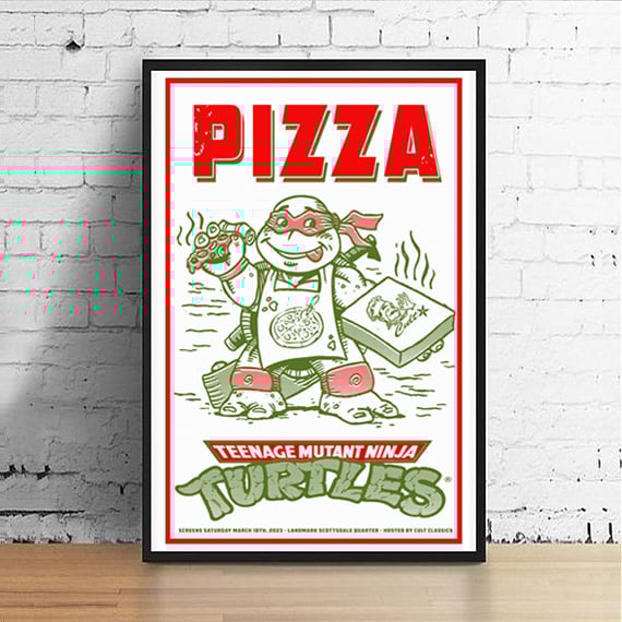 TMNT 1990 Pizza Party Event Print | Cult Classics