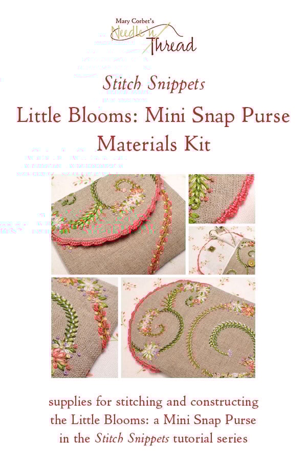 Mary Corbet's Needle 'n Thread — Little Blooms Materials Kit
