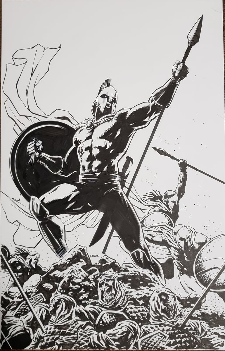 Frank Miller's 300 Anniversary Edition Variant Cover | Jason Fabok