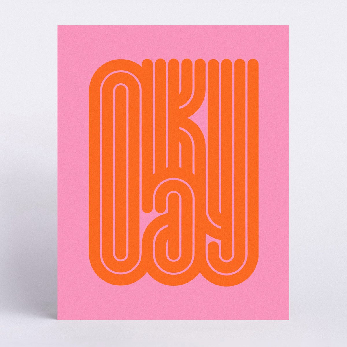 Okay Neon / Black | David Mascha - Limited Edition Prints