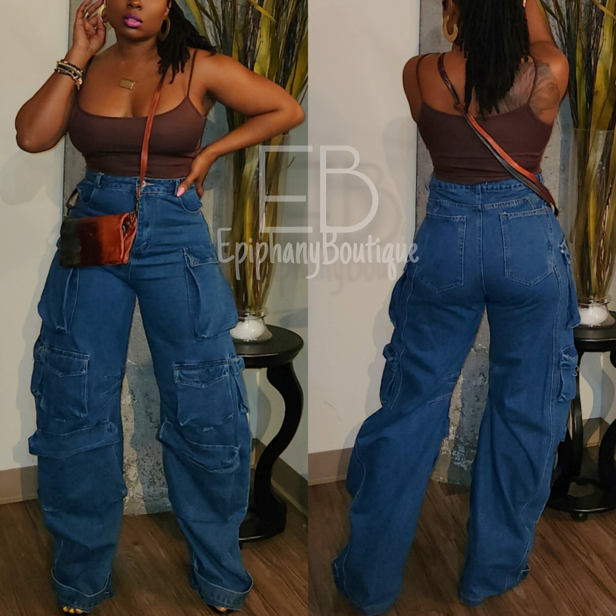 Epiphany Boutique — The Bria Cargo Jeans