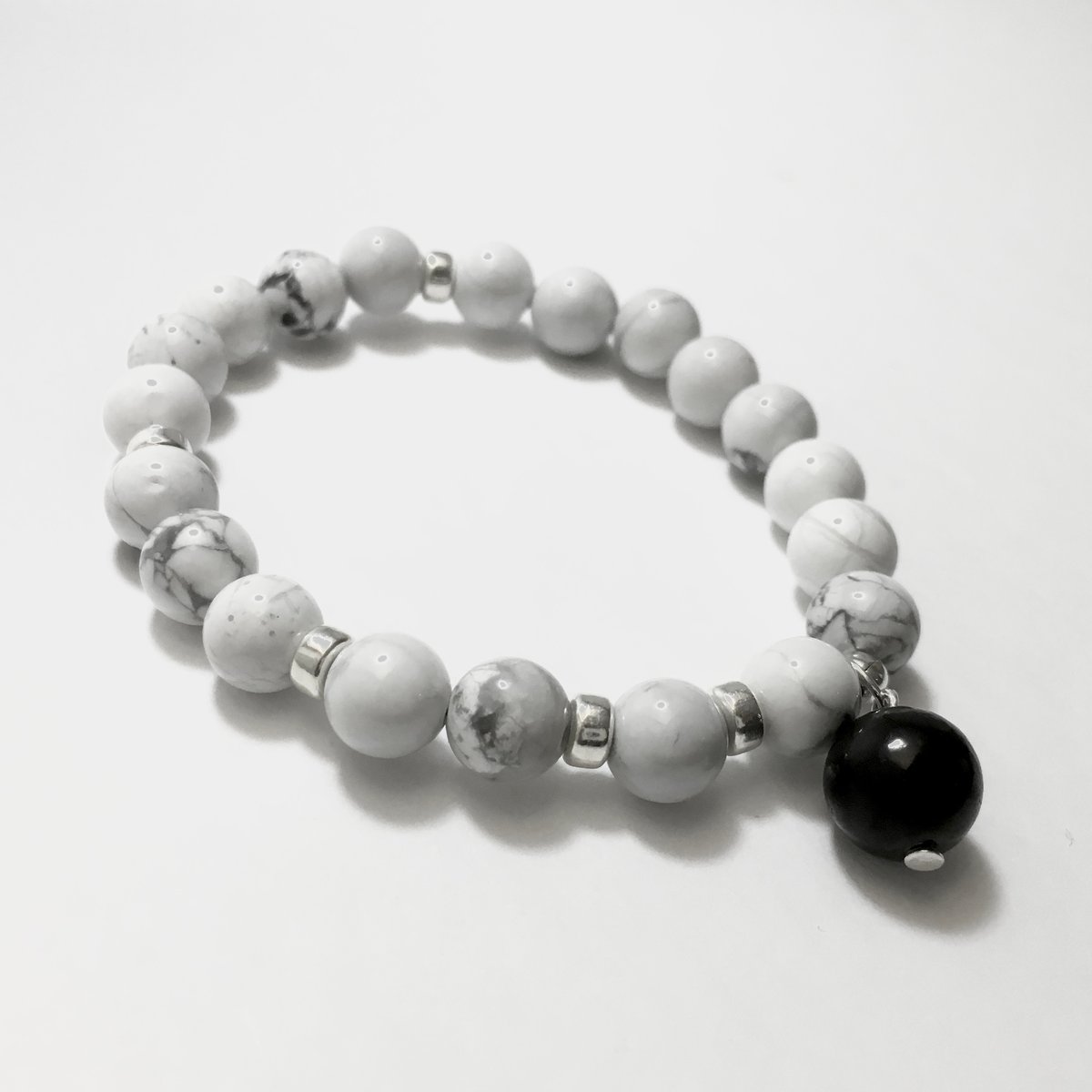 Howlite Grey Wrist Mala / iloveisola