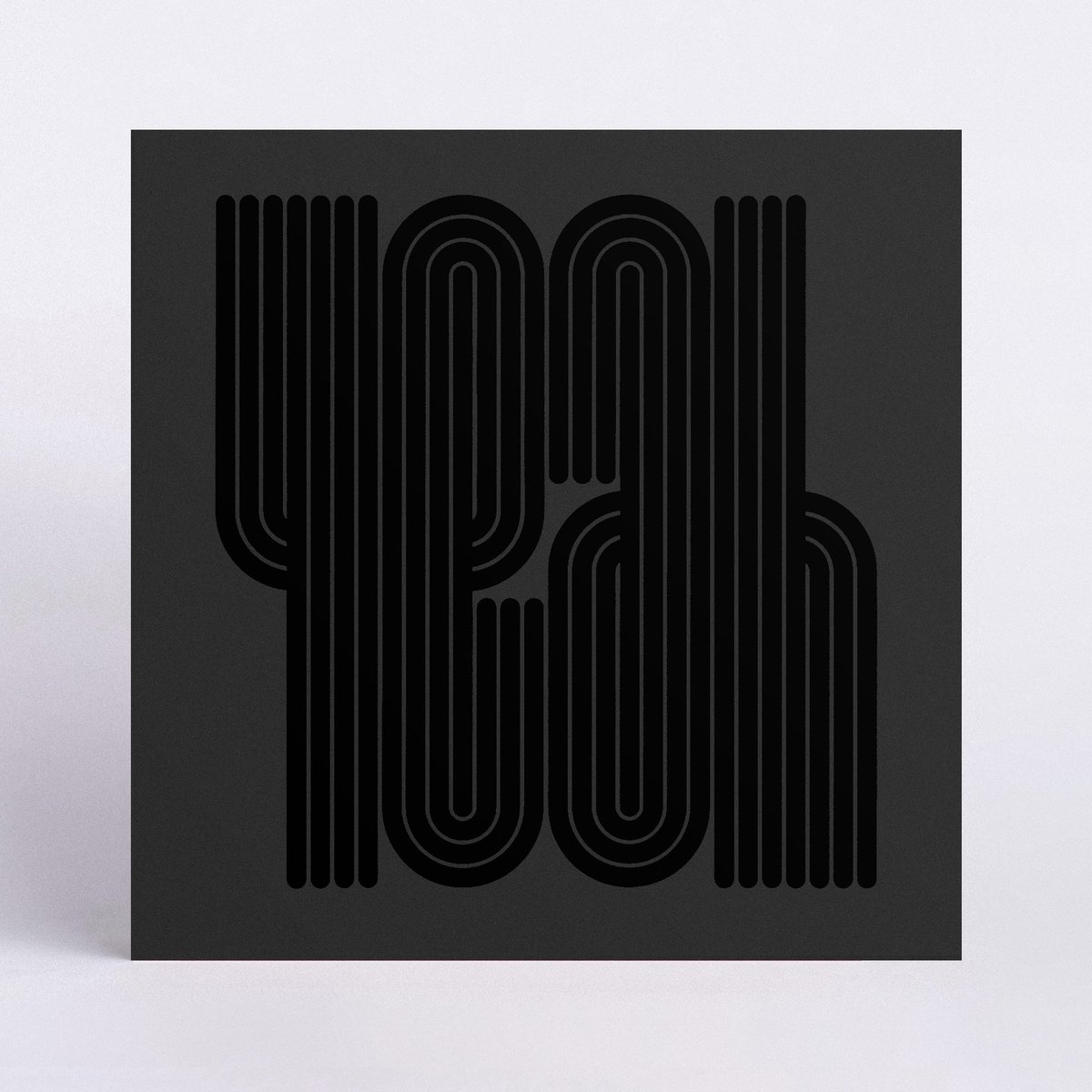 Yeah - Glossy Black | David Mascha - Limited Edition Prints