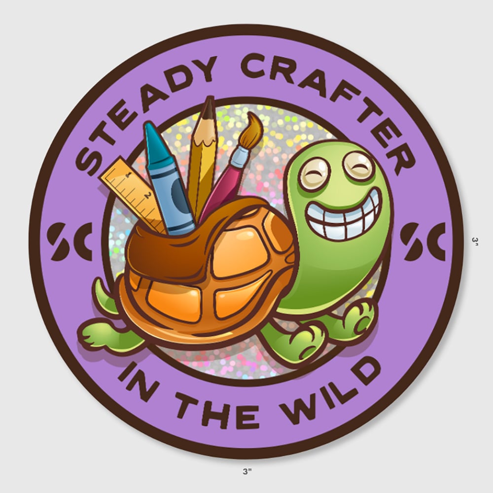 Steady Crafter In The Wild Sticker | Steady Craftin