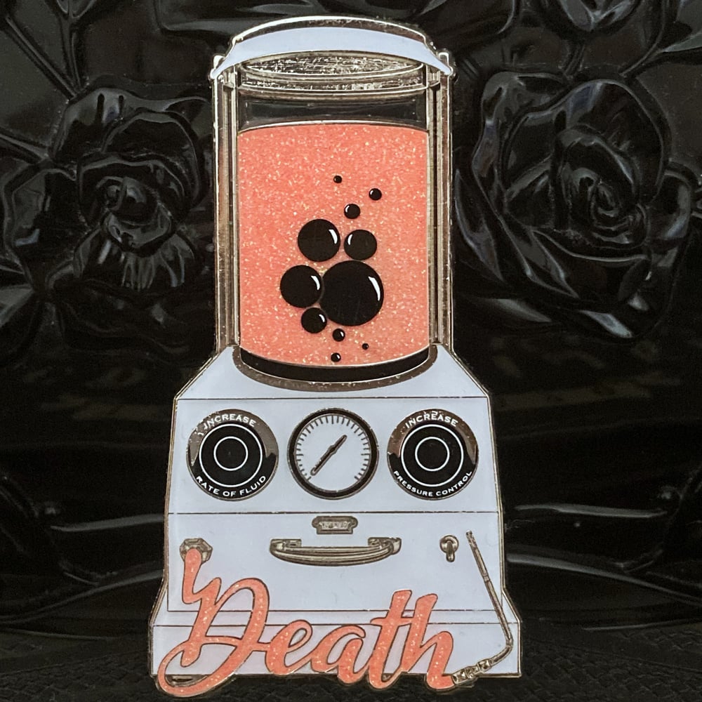 Death Embalming Machine Pin | Demonic Pinfestation