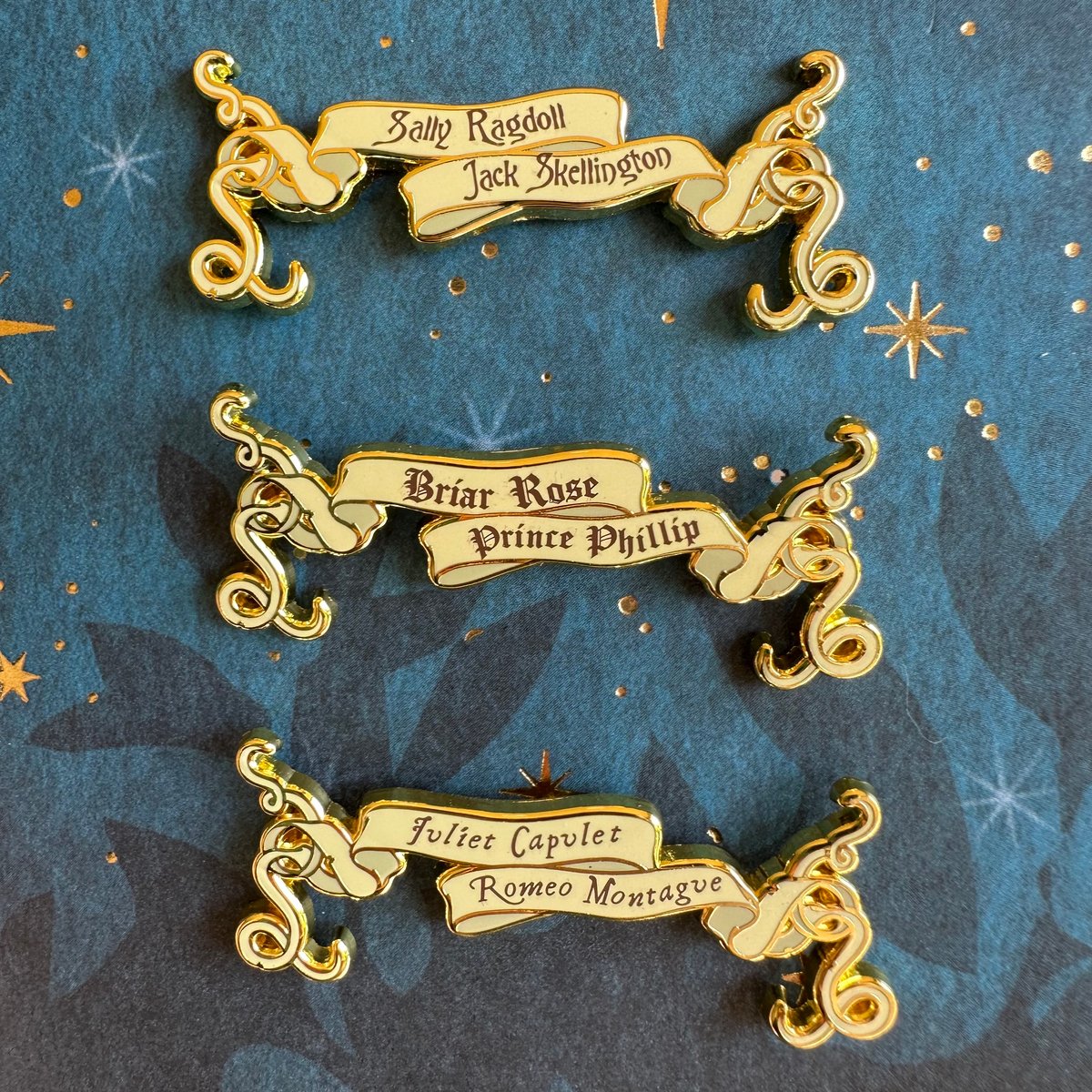Sally Juliet Briar Rose Entwined Name Banners | Loony LuvGoods
