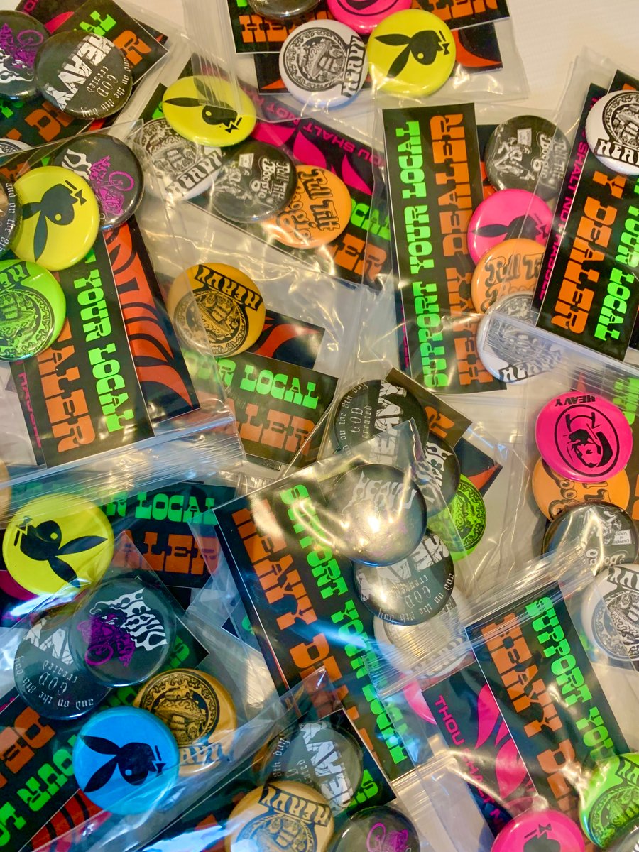 HEAVY — HEAVY button/sticker pack