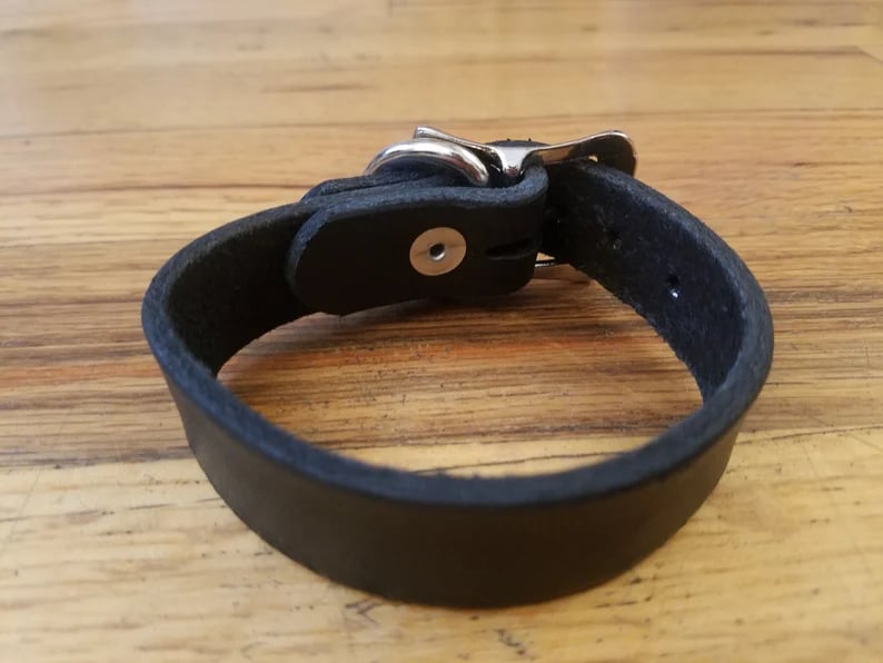Plain Leather Cuff | SlitWrists