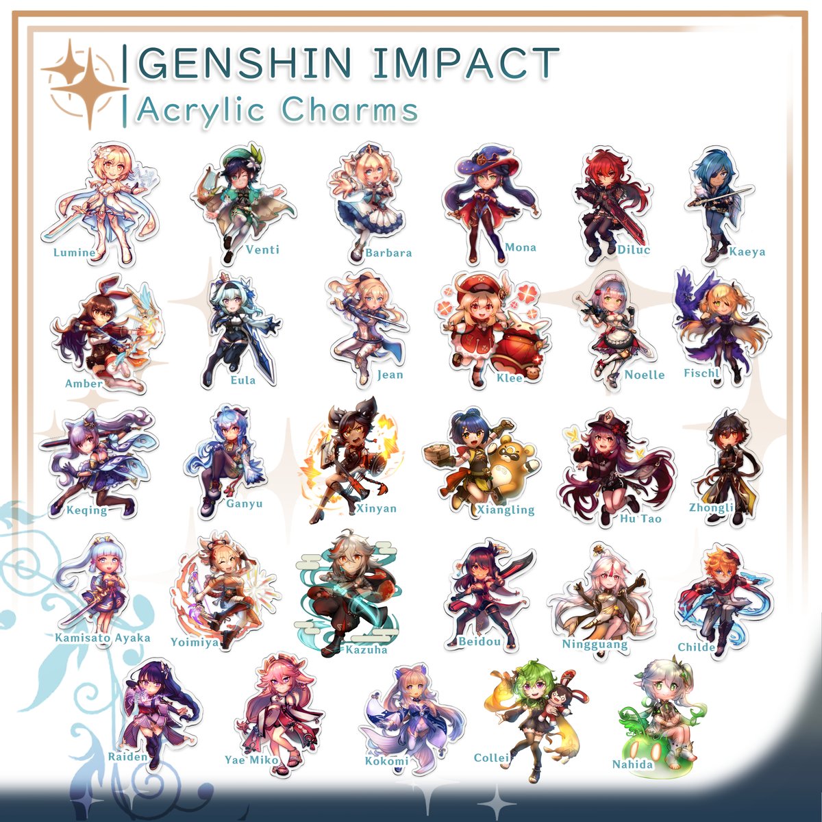 Genshin Impact Charms by Marty (@martypcsr) | game & arts