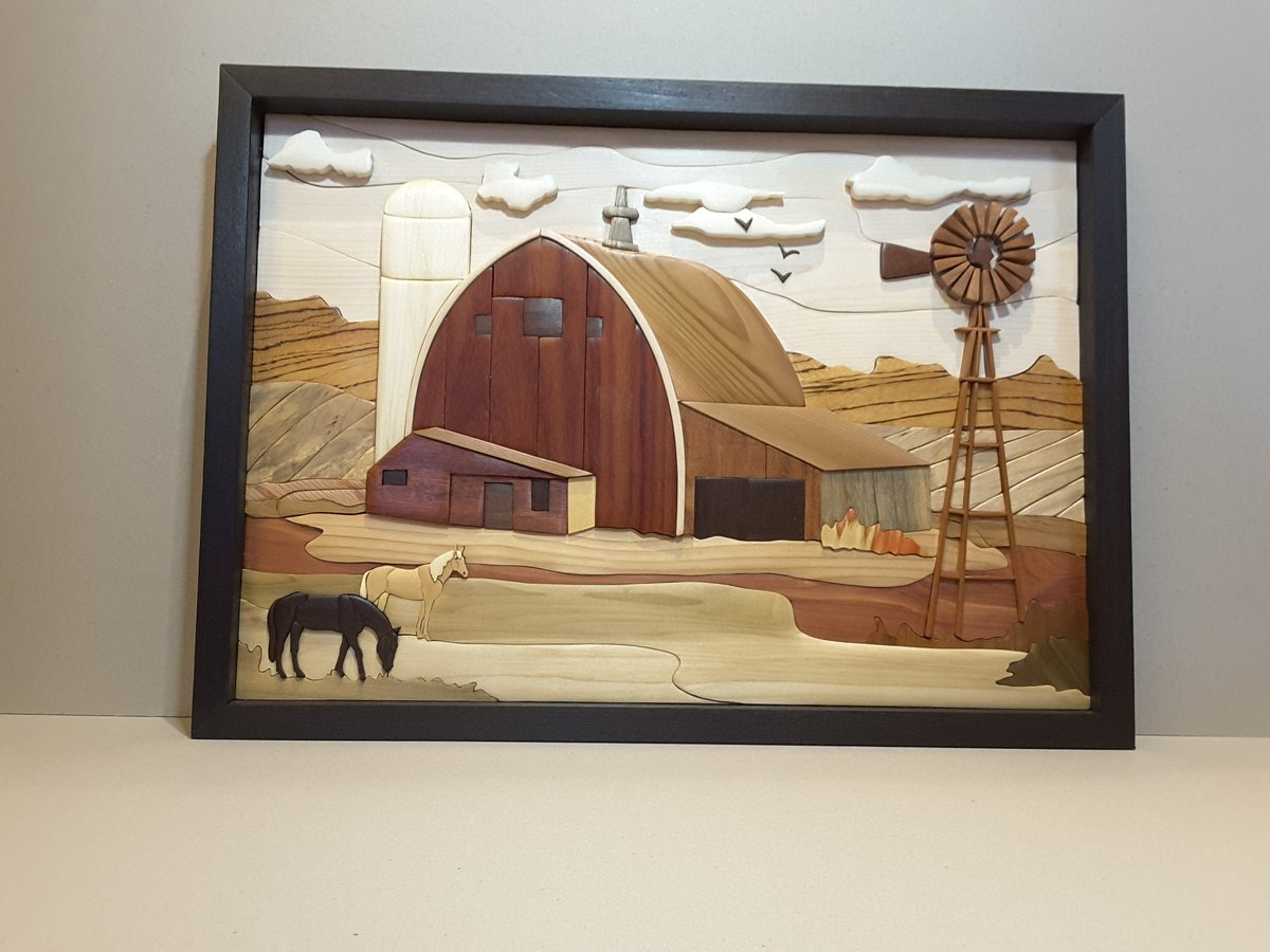 Farm & Windmill | Piece by Piece Intarsia