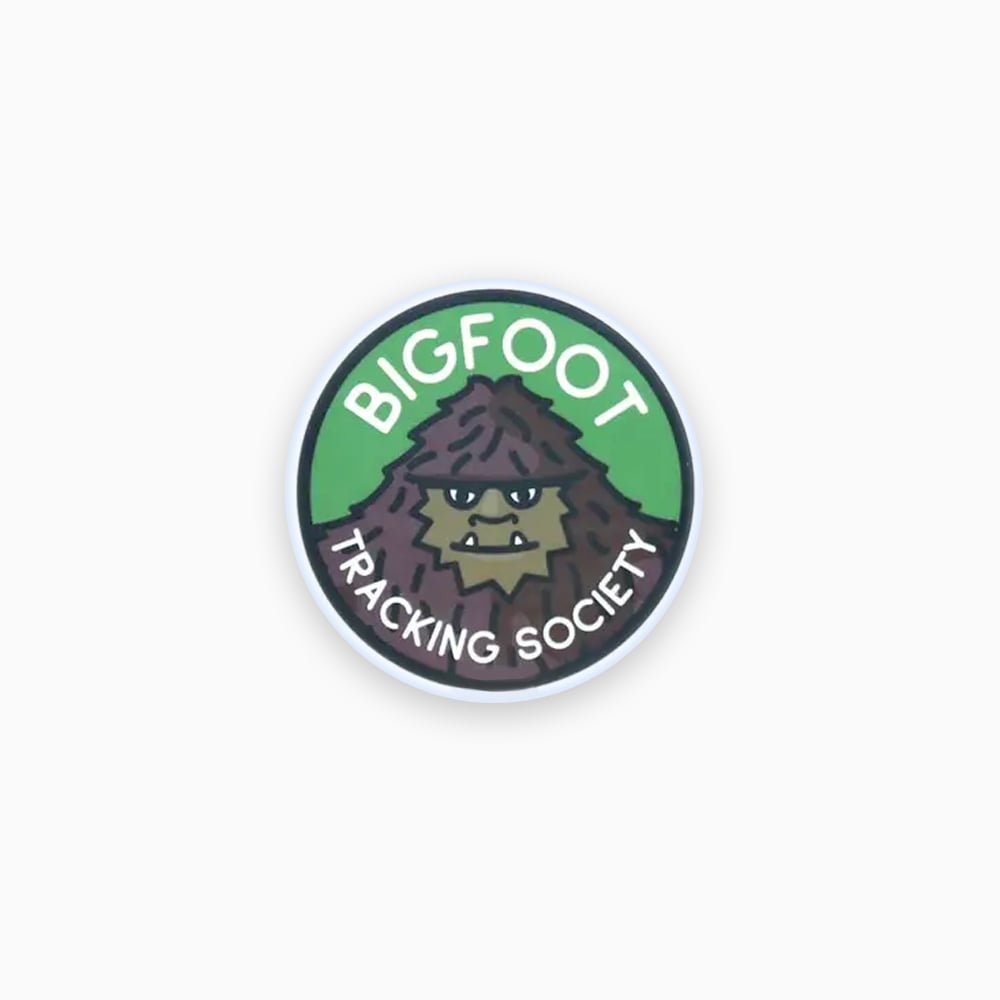 Bigfoot Tracking Society Sticker | Tiny Print Shop