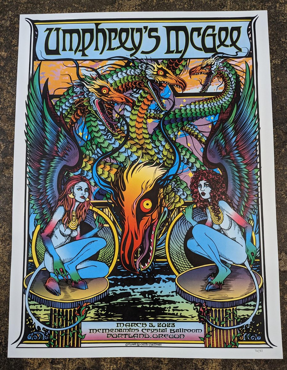 Umphrey's McGee - March 5, 2023- Artwork by Caitlin Mattisson | caitlinmattissonart
