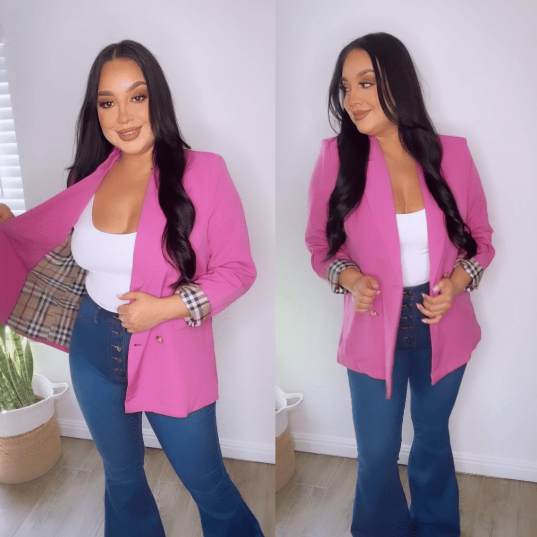 Miss Magenta Blazer | Blink Away By Jess