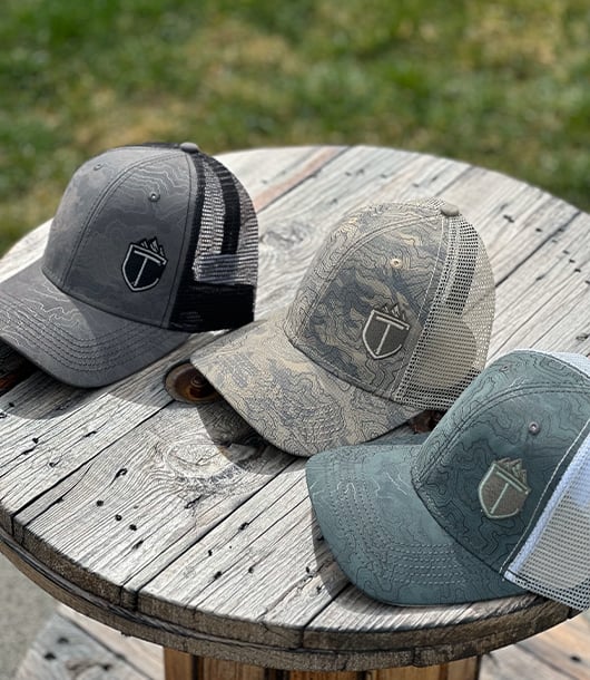 Topographic Trucker Hat / Conquered Trailz
