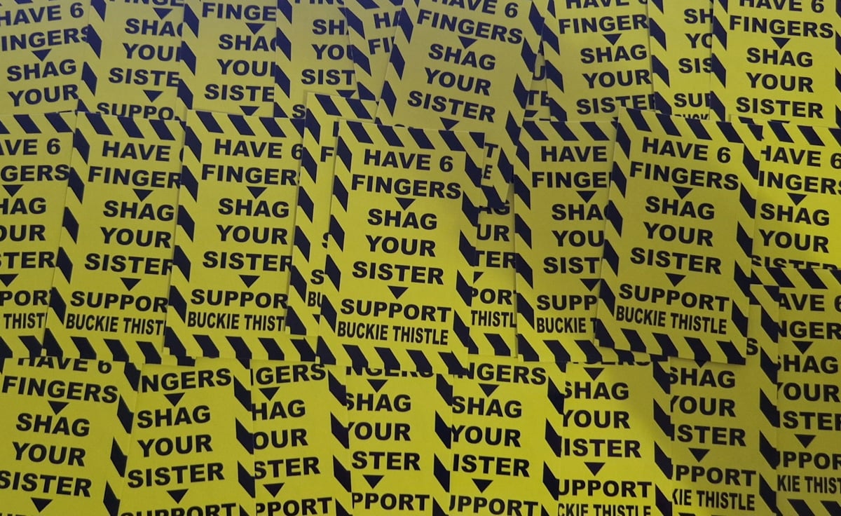 Pack of 25 10x6cm Deveronvale, Brechin City Anti Buckie Thistle ...