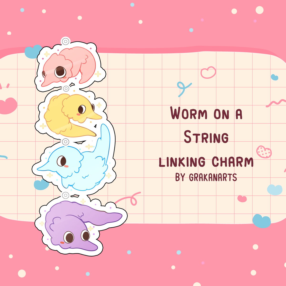 Worm on a String Linking Charm | GrakanShop