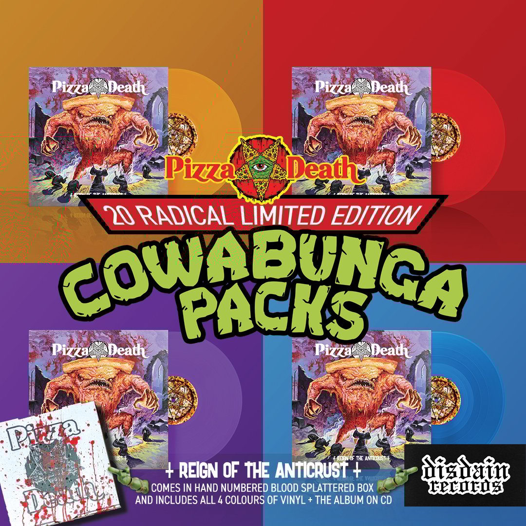 Pizza Death - Reign Of The Anticrust COWABUNGA PACK | Disdain Records