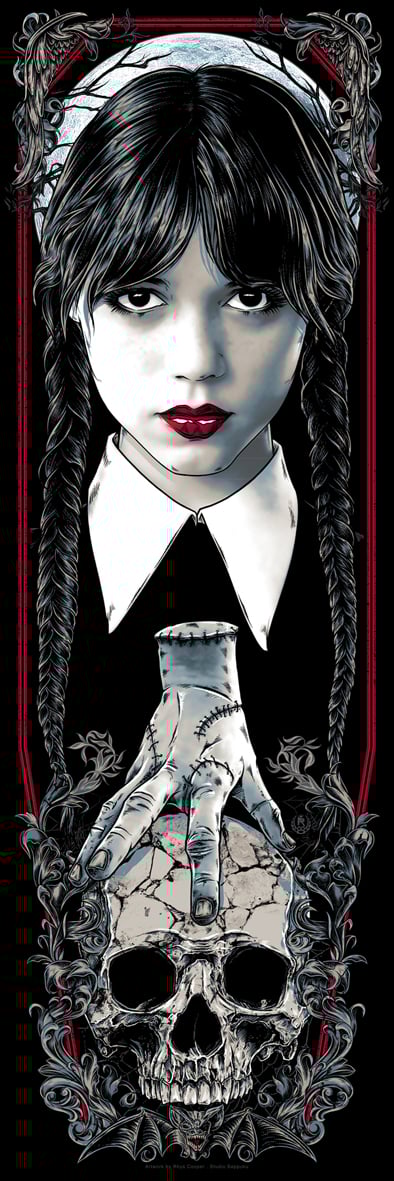 Studio Seppuku - The Art of Rhys Cooper — WEDNESDAY ADDAMS - art print