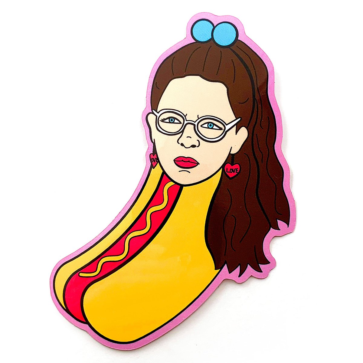 Dawn Wiener Wienerdog Sticker | krystan saint cat