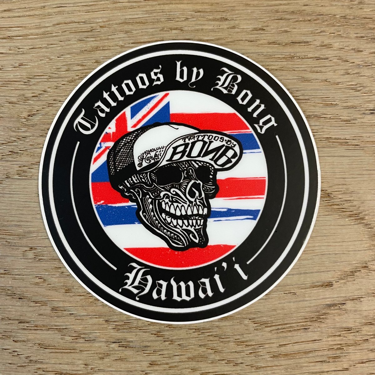 Tattoos By Bong Flag 3'' Vinyl Sticker / Pipe Dreams Surf Co