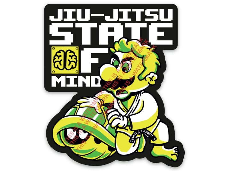 ATTACK TURTLE GUARD STICKER | Jiu Jitsu State Of Mind