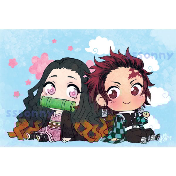 T*njiro and N*zuko Mini Print | SSSONNY