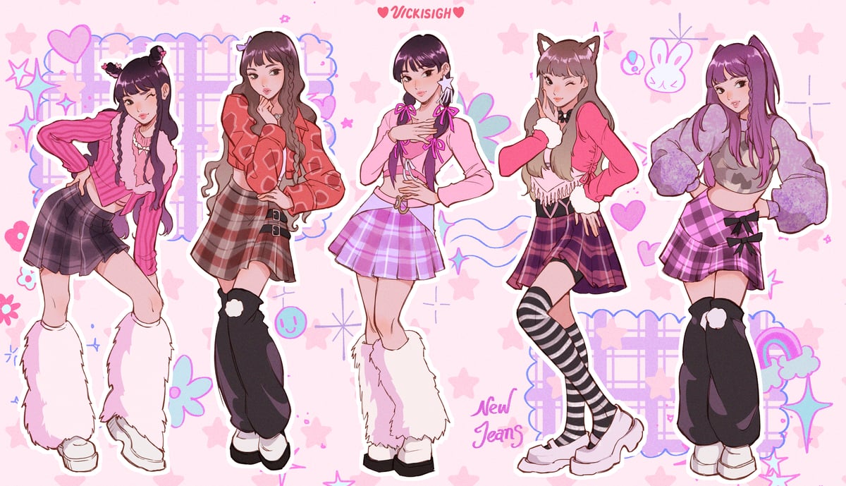 NewJeans Tell Me sticker pack | vickisigh NewJeans Tell Me sticker pack | vickisigh