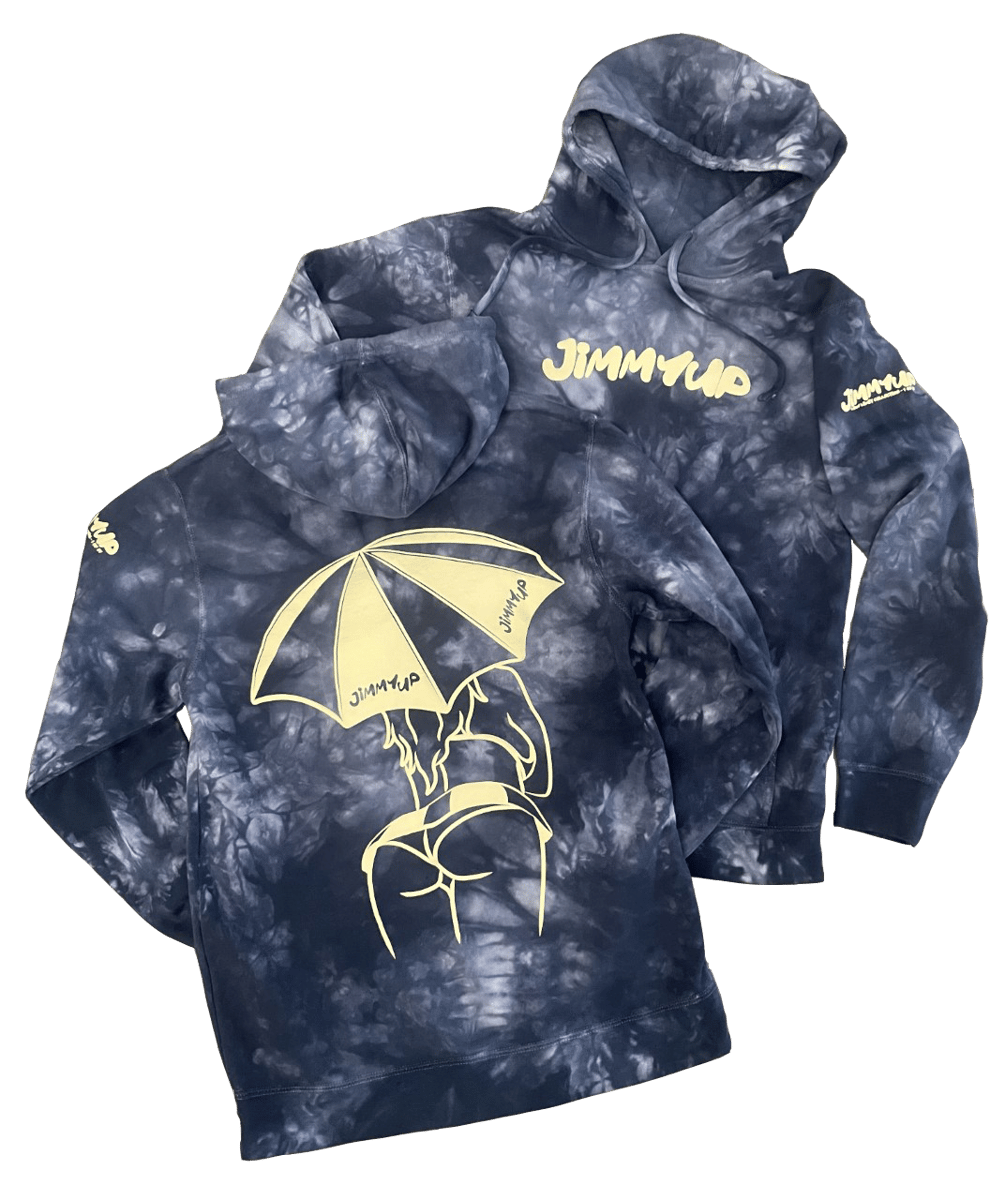Puff Print Low Limit Umbrella Girl Hoodie - Blue Tie Dye (XL only ... Puff Print Low Limit Umbrella Girl Hoodie - Blue Tie Dye (XL only ...