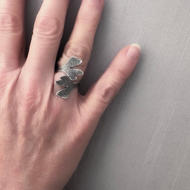 Sterling Silver Ginkgo Leaf Ring Lisa Hopkins Design
