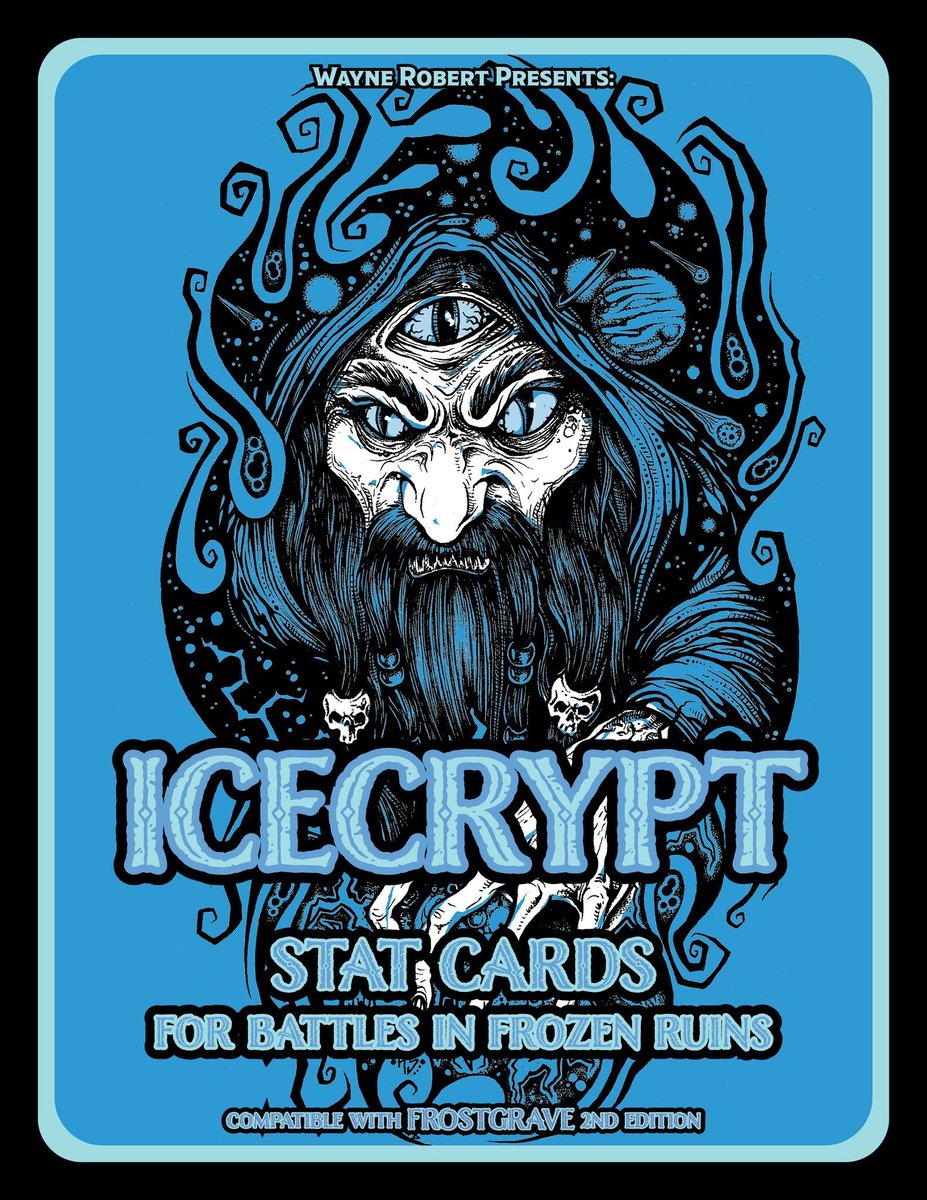 Icecrypt Stat Cards (Frostgrave Compatible) | Ability Score Games