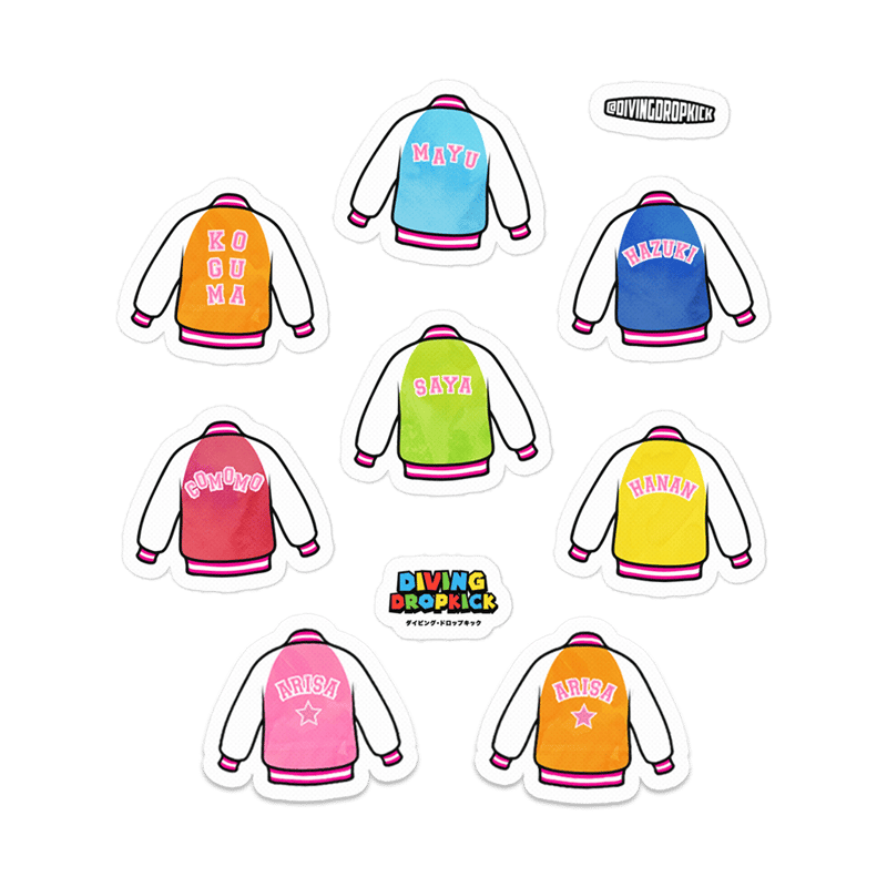 'STARS' sticker set | DIVING DROPKICK