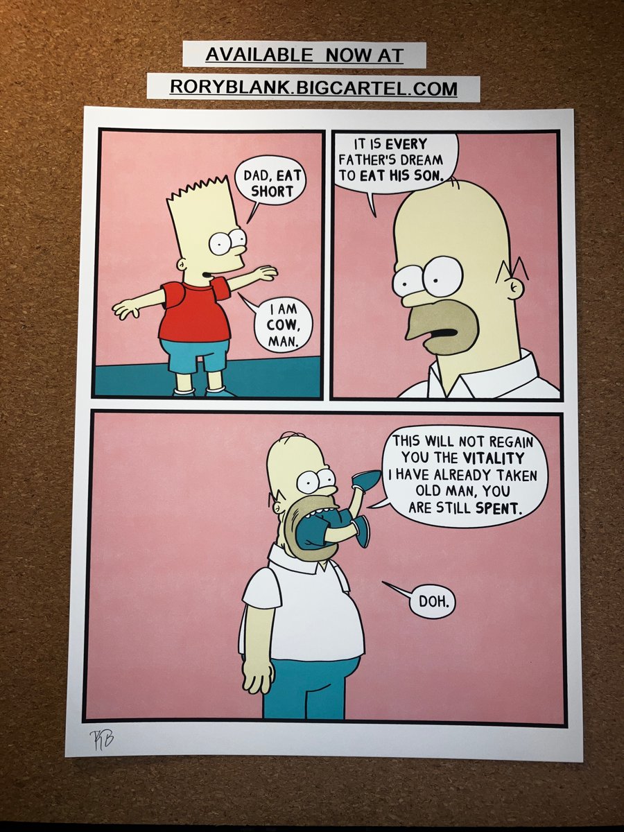 Classic Simpon print | Rory Blank's Cool Shirt Zone