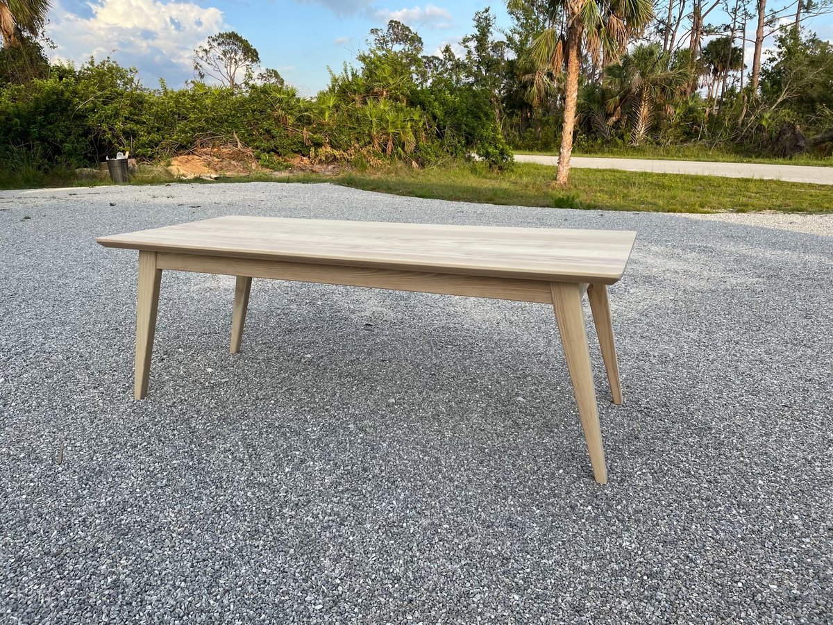 Mid Century Table | Solid Ash Wood | MCM Table | MCM Desk | Hedge ...