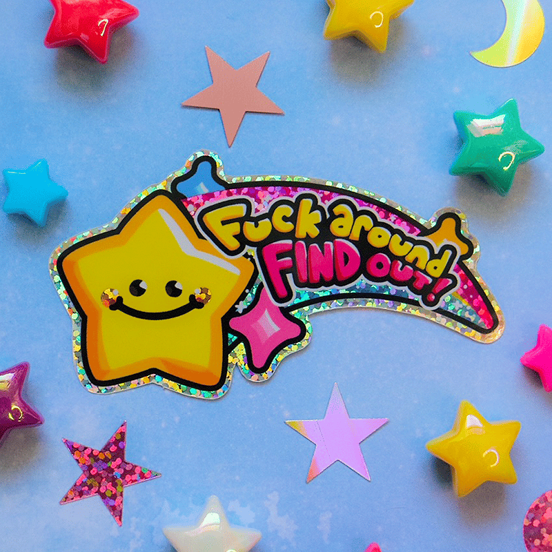 “Find Out” Sticker | Mittenmeat