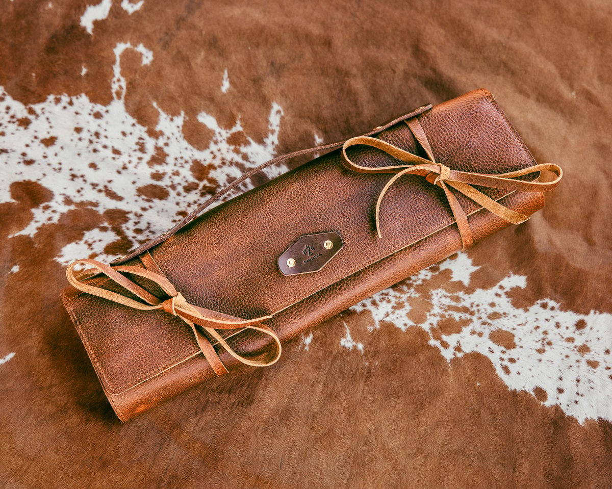 Knife Roll (Leather Ties) | Golden Age Supply Co.