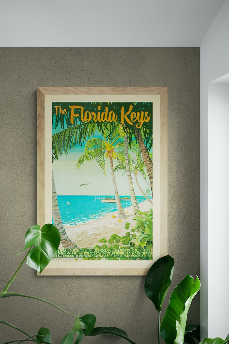 Rustic Florida Keys 150 Year Old Florida Keys Lighthouse Illuminated