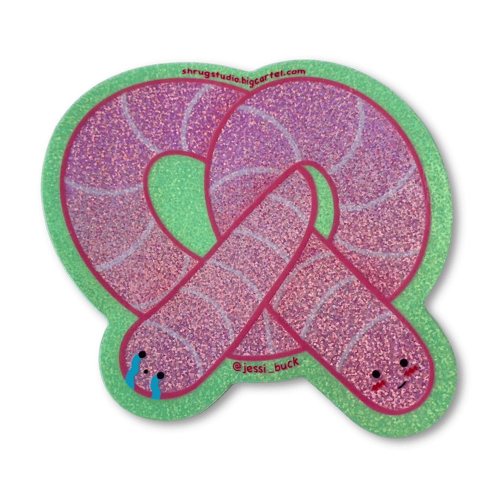 Two-Headed Worm Pretzel | Shrug Studio