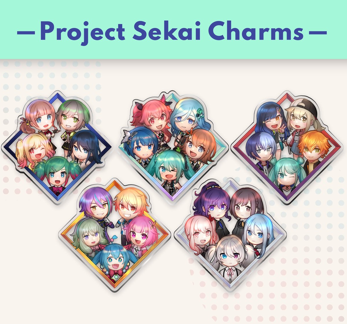 [PREORDER] Project Sekai Charms by Marty (@MartyPCSR) | game & arts
