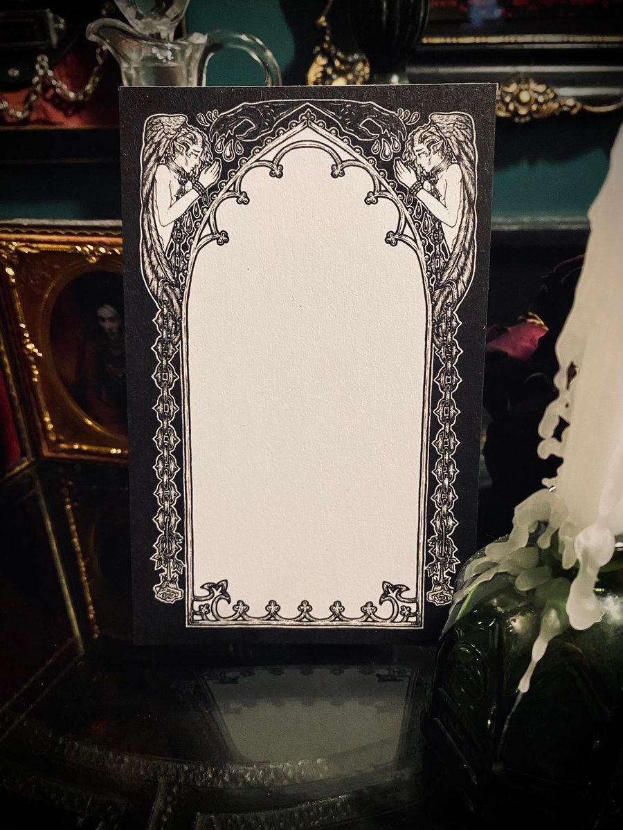 captive angel notepad | Goth God Cult