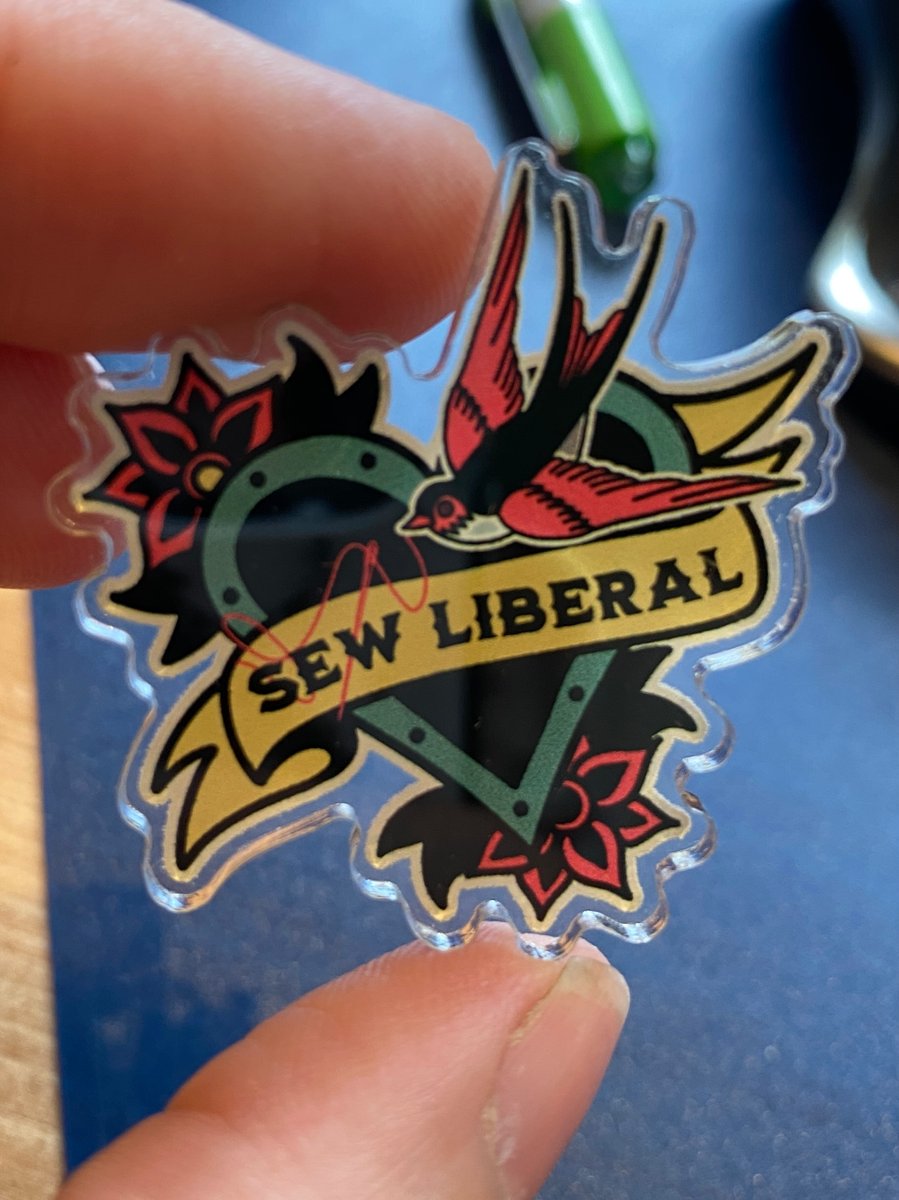 Sew Liberal Pin - limited quantities | BadAss Quilters Shop